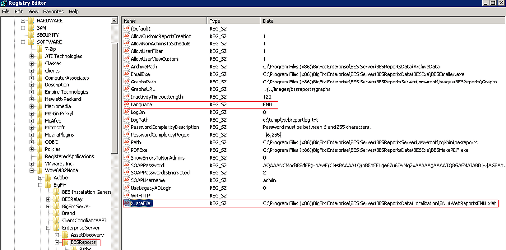Bigfix 9.5.2.56 - Changing Web Reports Language - Reporting - BigFix Forum