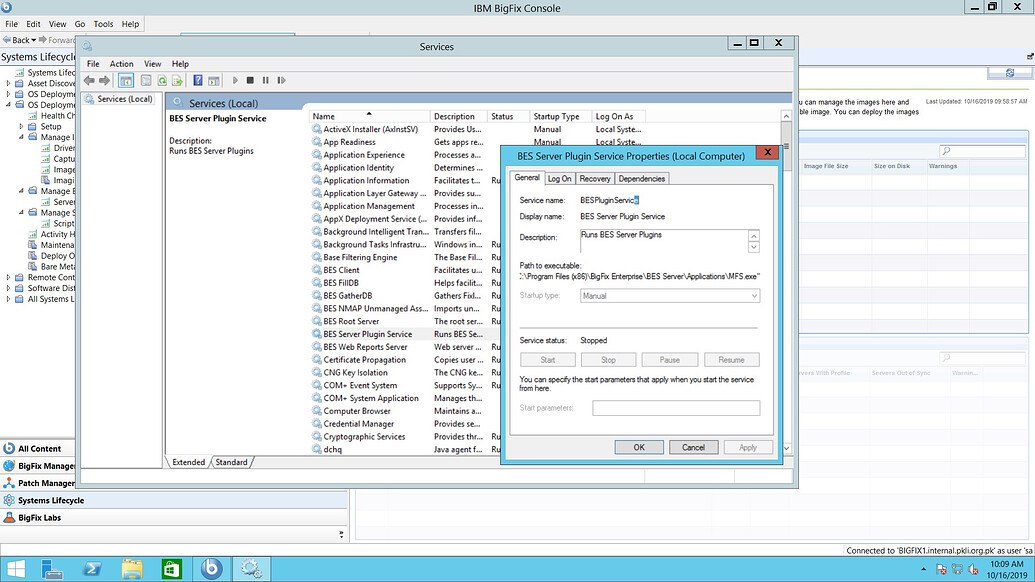 BES Server Plugin service - Usage and Config - BigFix Forum