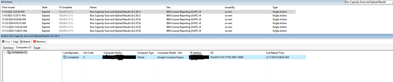 ILMT outdated capacity scan - Reporting - BigFix Forum