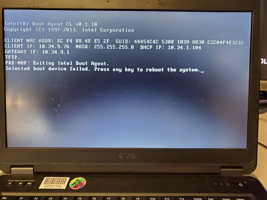 Unable to PXE boot - OSD - BigFix Forum
