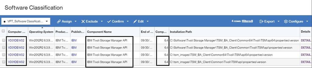 BFI Classification Report showing Duplicate - SUA Signatures - BigFix Forum