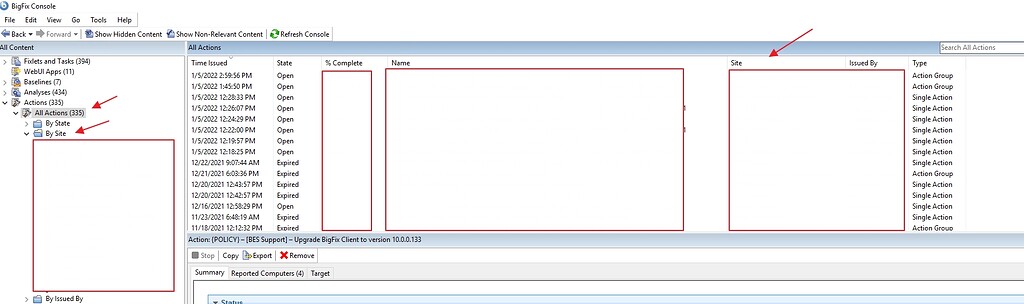 Using Rest API to find site name for an issued action - Customizations - BigFix Forum