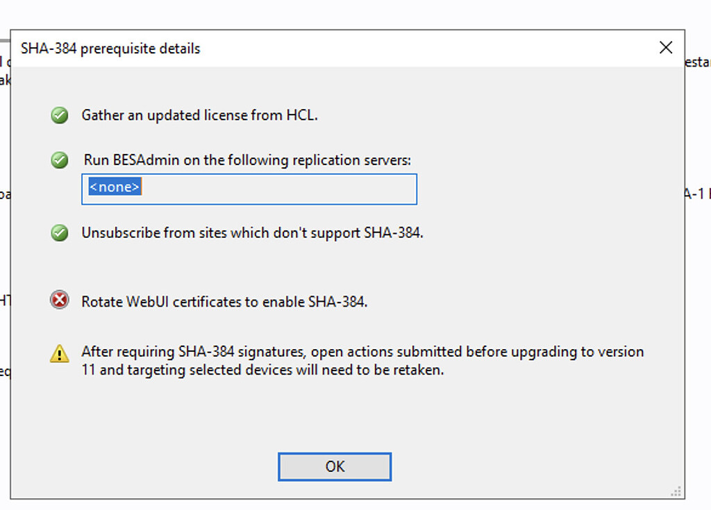 Rotate WebUi certificate to enable sha-384? - Usage and Config - BigFix Forum