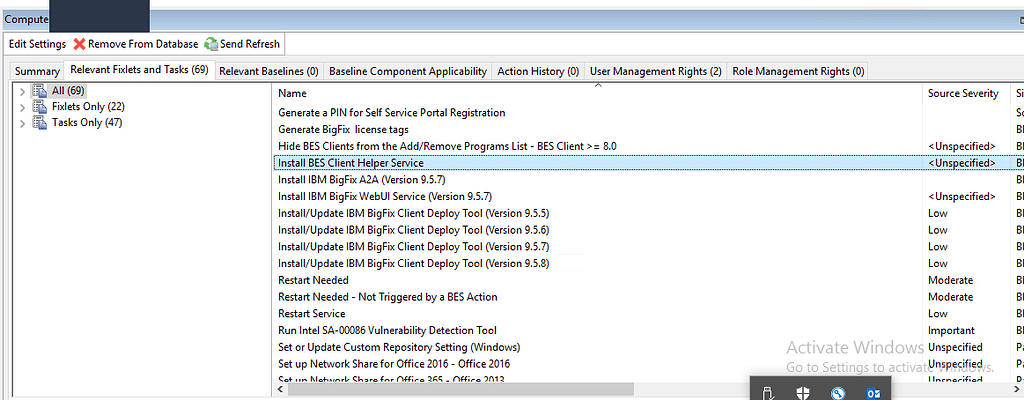 Install Relay fixlet does not show up in fixlet list 9.5.7.90 - Platform - BigFix Forum