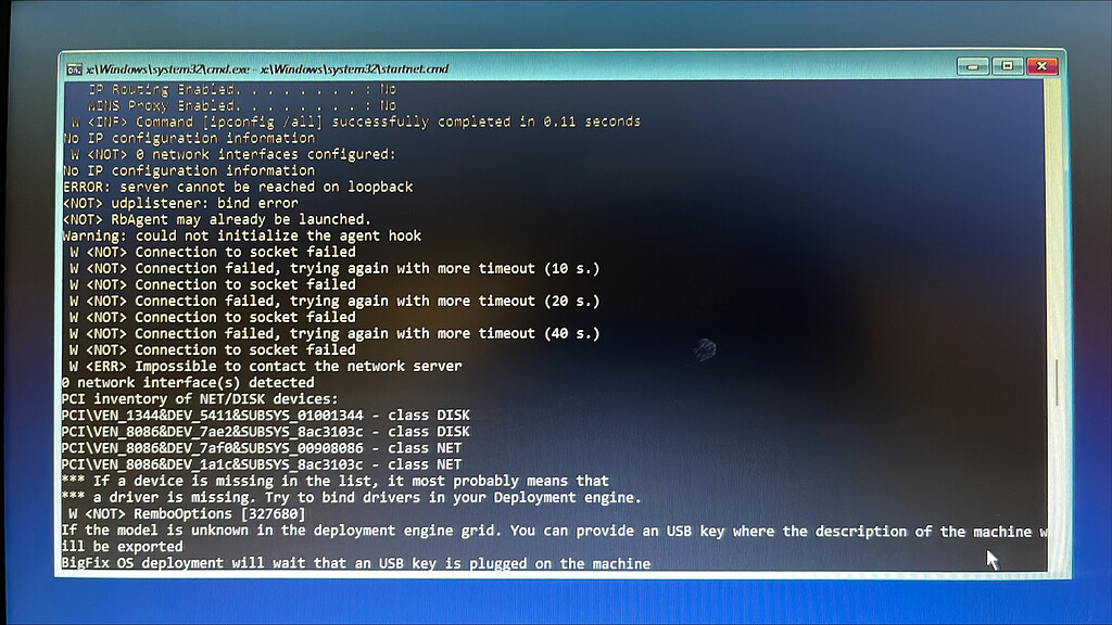 Server Sync Failing - Bad Driver? - OSD - BigFix Forum