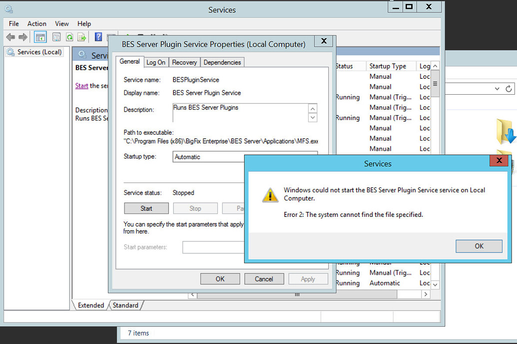 BES Server Plugin service - Usage and Config - BigFix Forum
