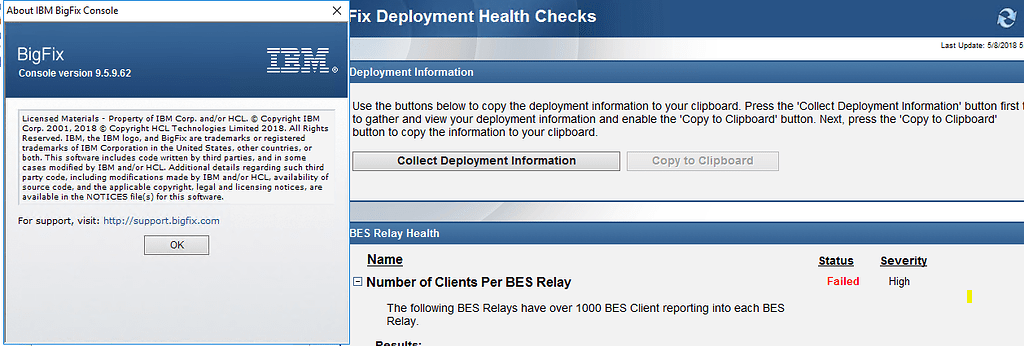 Bigfix Upgraded with 9.5.9.62 but Relay still support 1000 Endpoints - Server Automation ...