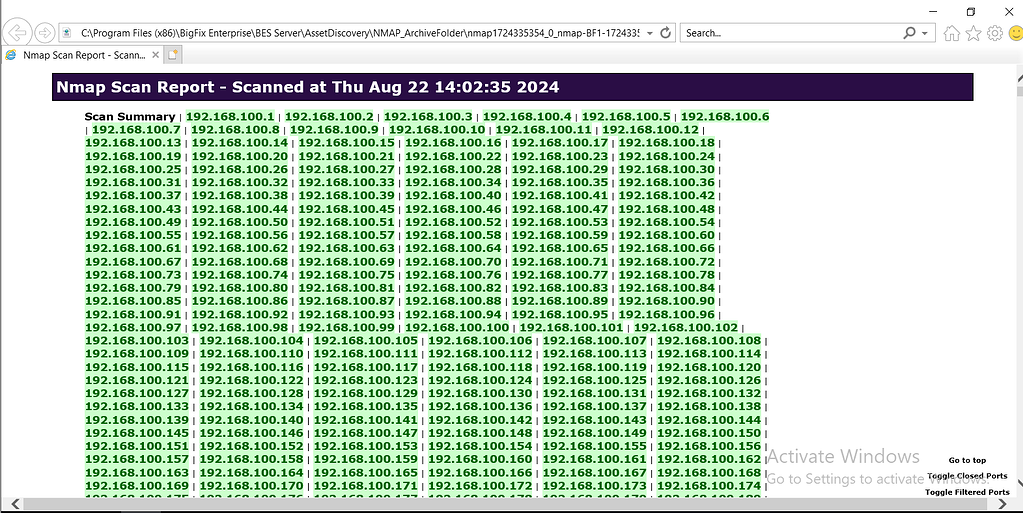 BigFix Asset Discovery Issue - Asset Discovery - BigFix Forum