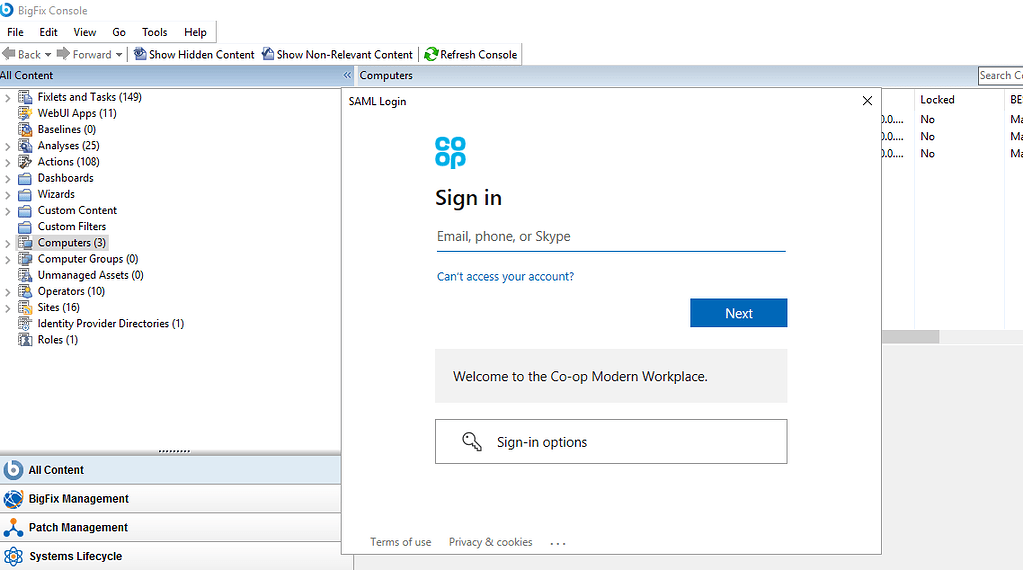 SAML asking frequent Reauthentication in BigFix Console v11 - BigFix Forum