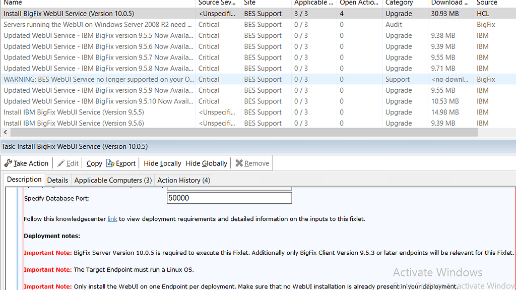 Webui installation - WebUI - BigFix Forum