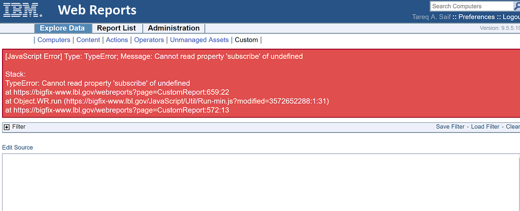 Can not create a Custom Report - Reporting - BigFix Forum
