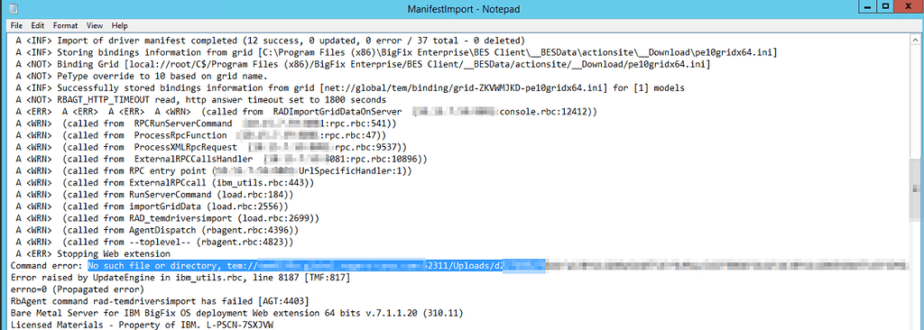 New installed OSD server failing Delta and Full Sync - OSD - BigFix Forum