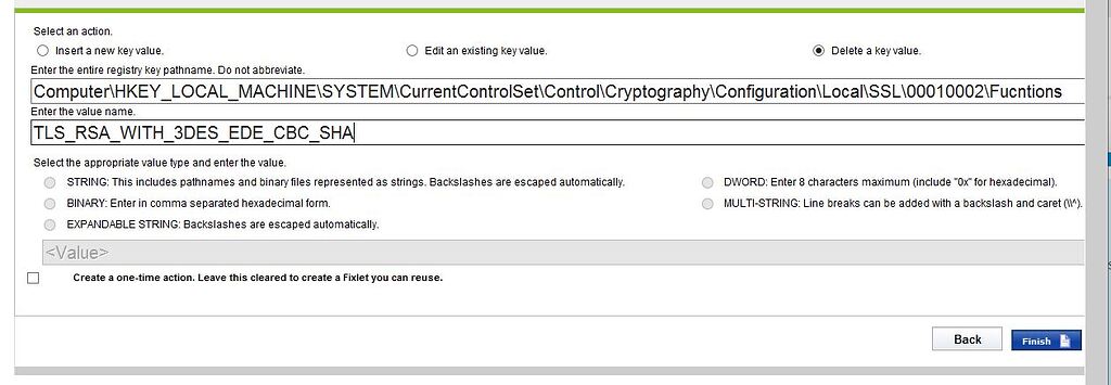 Deleting MultiString value from Registry - SWD - BigFix Forum