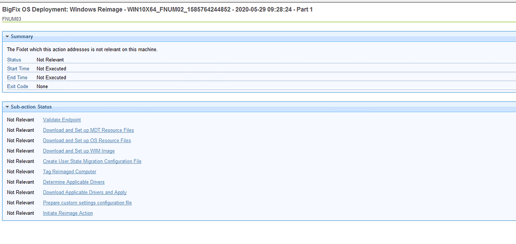 OS Deployment Windows reimage issue - OSD - BigFix Forum