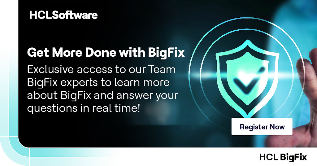Catch the Replay! 20-April Webinar: Get More Done with BigFix – Aligning External Network Data ...