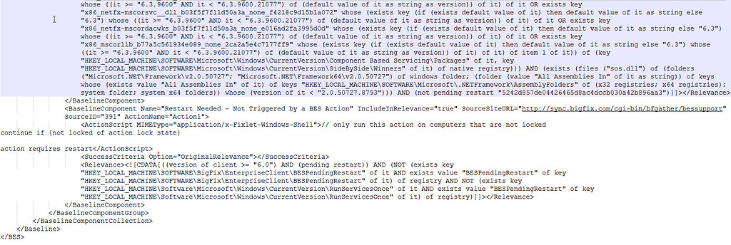 Restart Fixlets not working in Baseline - Platform - BigFix Forum