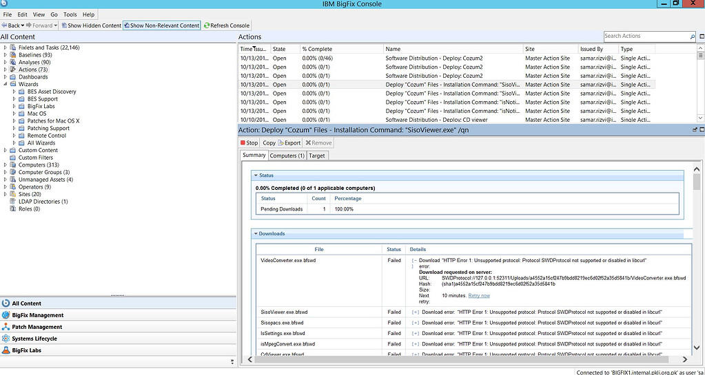 Software Distribution - BigFix Forum