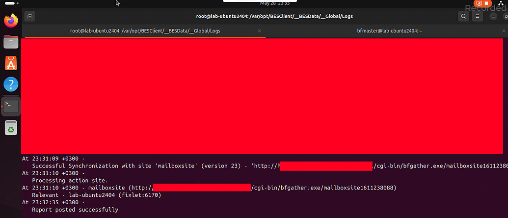 BigFix 11.0.3 | Ubuntu 24.04 with GNOME Desktop - Does not recognize logged on user - Content ...