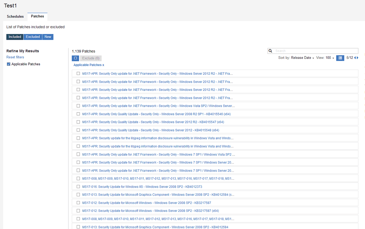 Patch Policies - Applicable Patches and Targeting - WebUI - BigFix Forum