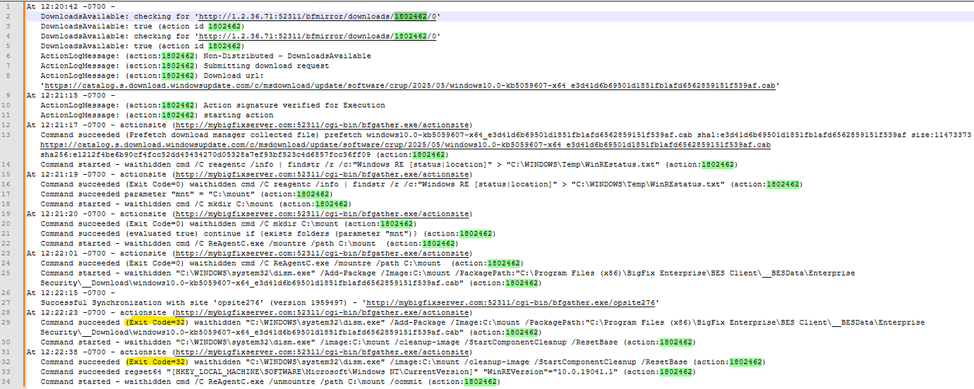 Prerequisite for KB5059607 - Patch - BigFix Forum