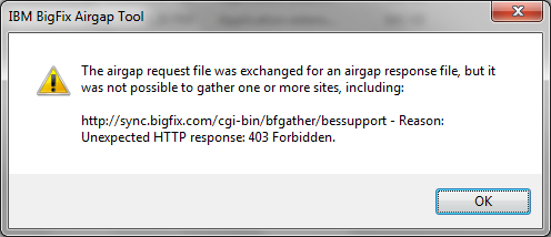 BES Airgap tool error - Platform - BigFix Forum