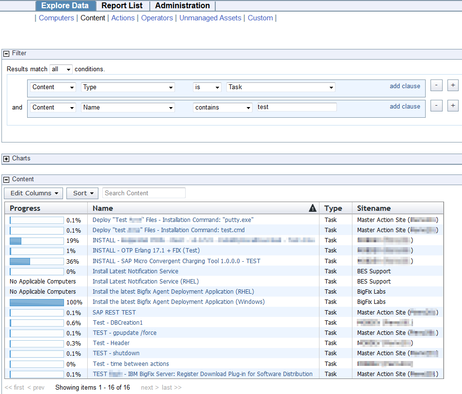 Reporting on Software Distribution content - Reporting - BigFix Forum