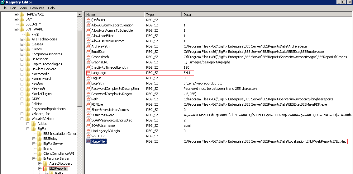 Bigfix 9.5.2.56 - Changing Web Reports Language - Reporting - BigFix Forum