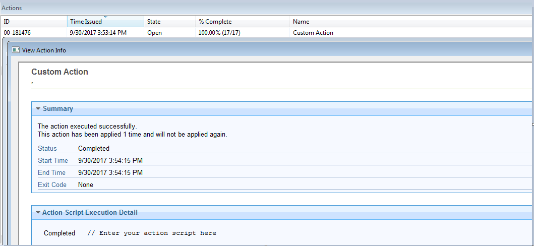 Action result not coming fast - Platform - BigFix Forum