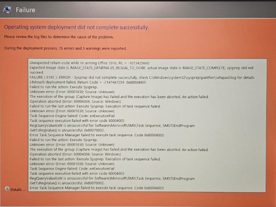 OSD Capture issue - BigFix Forum