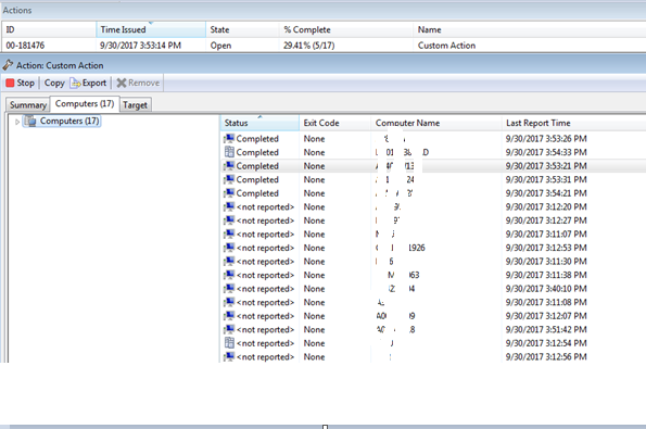 Action Result Not Coming Fast Platform Bigfix Forum 
