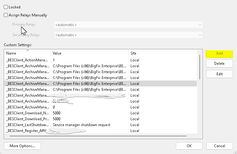 Edit Computer Custom Field Grayed Out? How do I add them? - Customizations - BigFix Forum