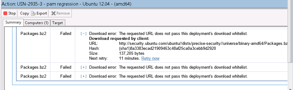 Hi all i want to deploye patches to ubuntu server and i have subscribe the ubuntu site but ...