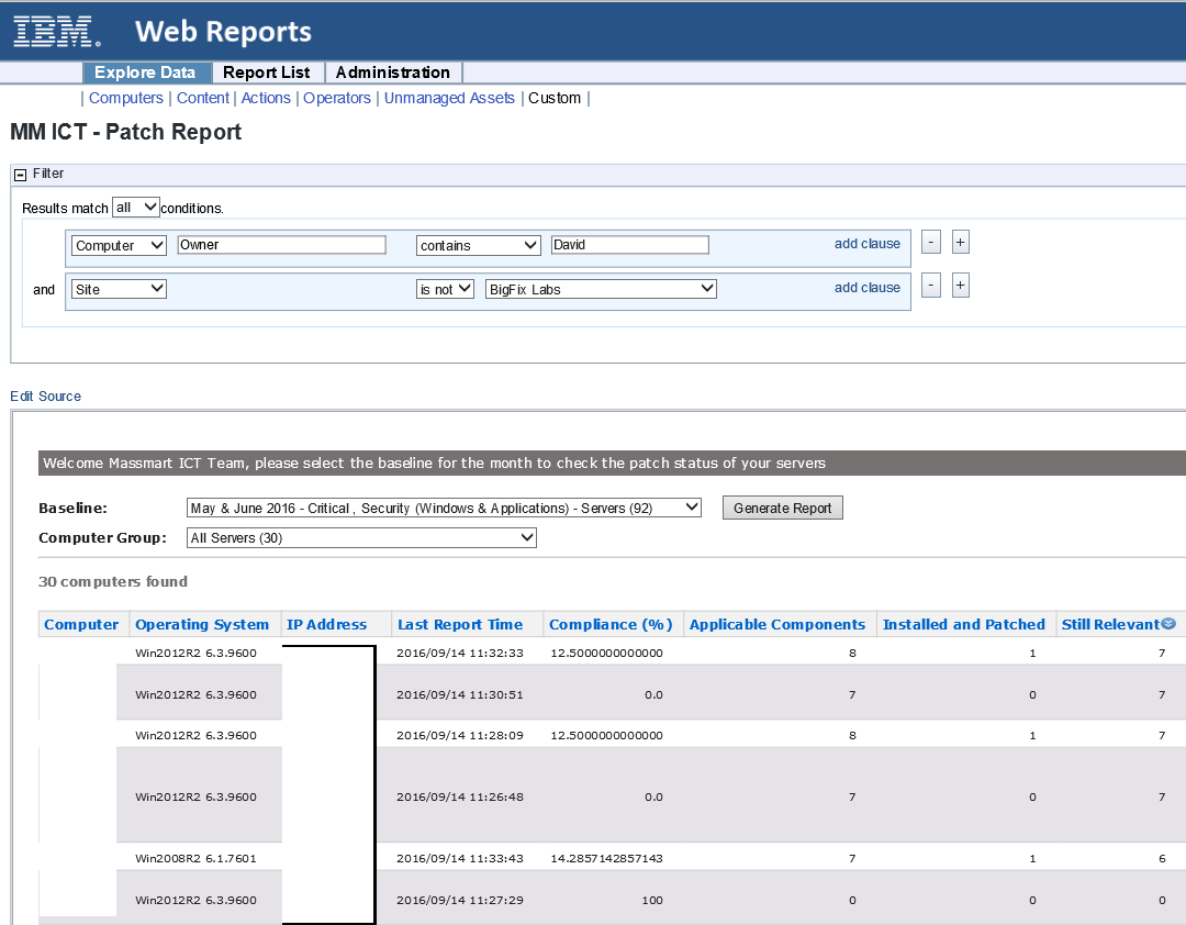 Reporting query help? Maybe theres another way - Reporting - BigFix Forum