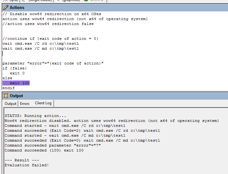 Script Failed With 0 Exit Code Content Authoring BigFix Forum